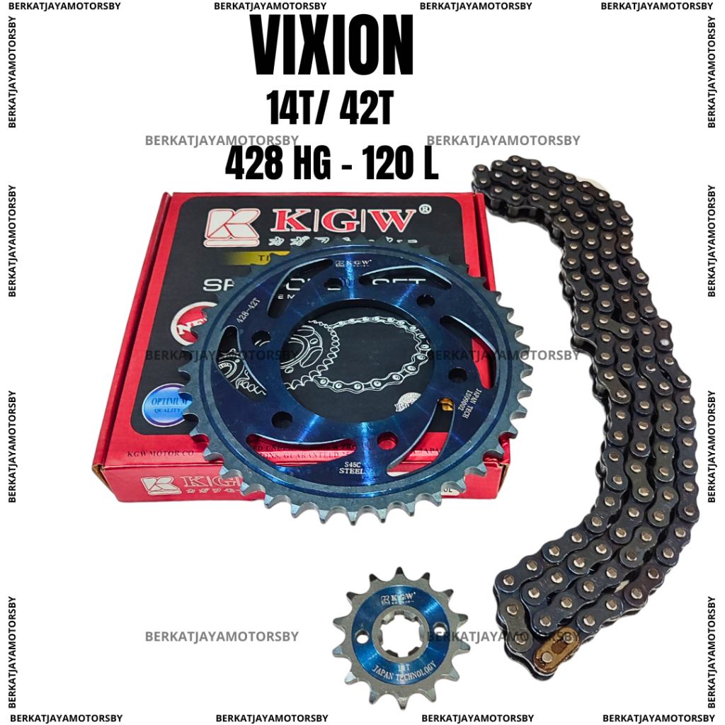 Jual GEAR SET GIR SET CHAIN KIT GEAR PAKET KAGAWA YAMAHA VIXION LAMA ...