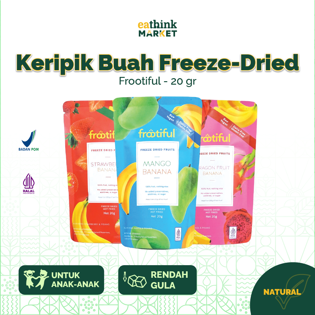 Jual Keripik Buah Freeze - Dried Vegan Gluten Free - Frootiful 20 gr ...