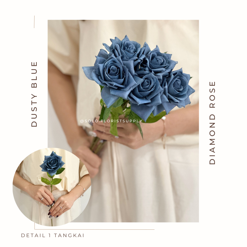 Jual SINGLE DIAMOND ROSE X1 Bunga mawar palsu/The simulation flower ...