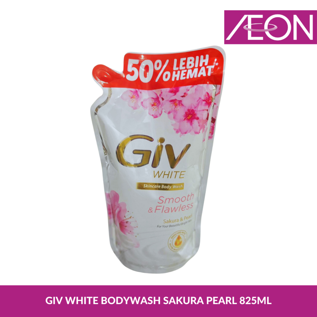 Jual GIV White Bodywash Sakura Pearl 825ml | Shopee Indonesia