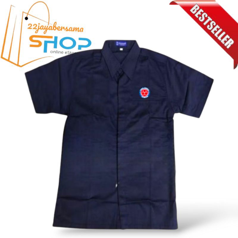 Jual Kemeja Semen Tiga Roda,Baju Seragam Semen Tiga Roda warna navy ...