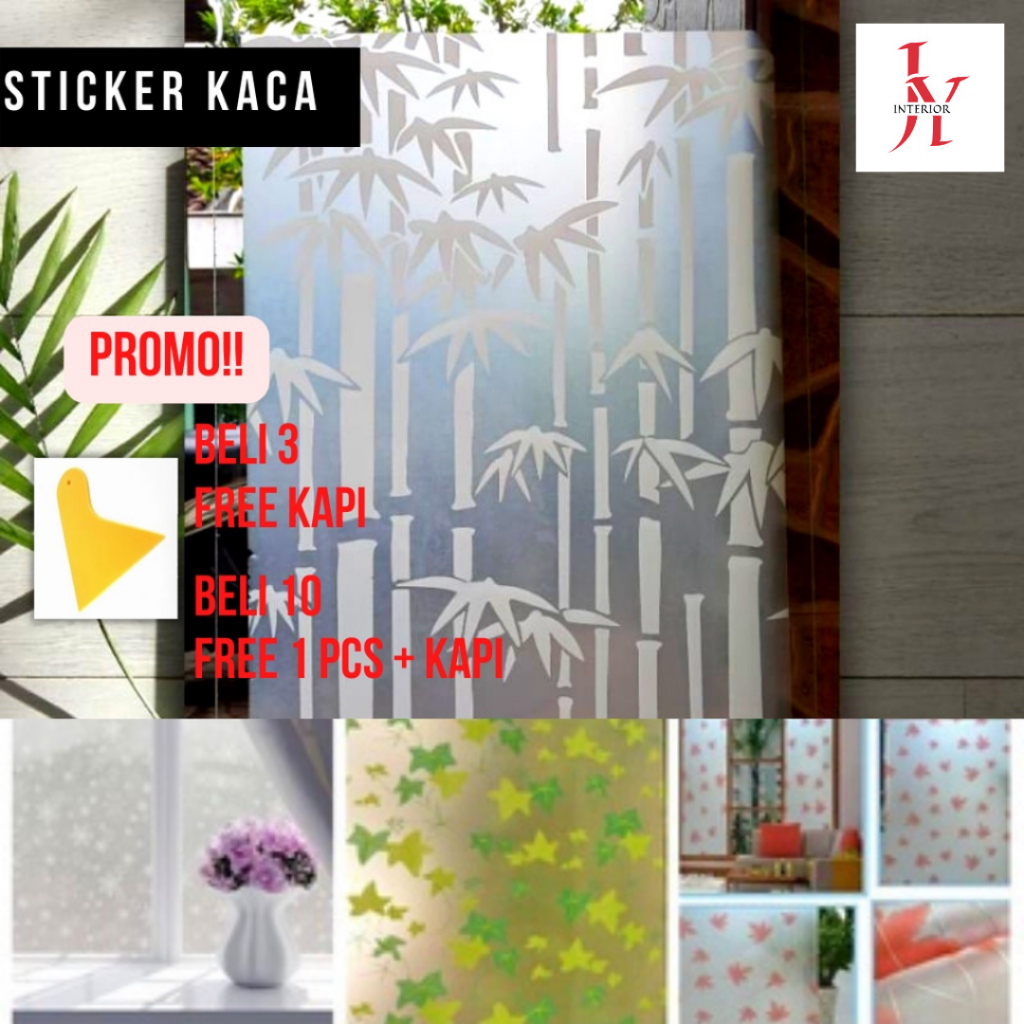 Jual STICKER KACA MOTIF 1 ROLL 45CM X 5M & 60CM X 3M / KACA FILM ...