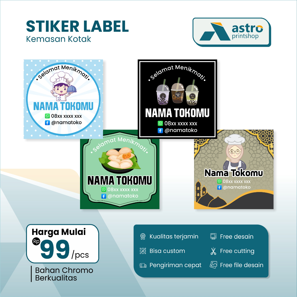 Jual STIKER LABEL | STIKER CUSTOM | STIKER PERSEGI | STIKER KOTAK ...