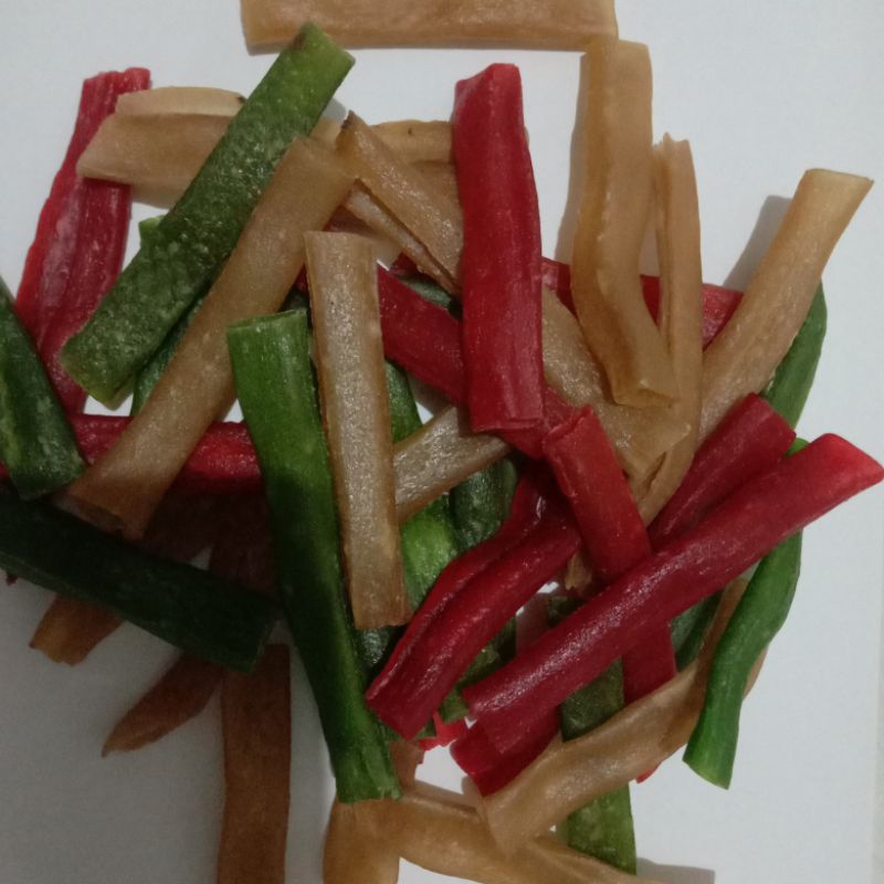 Jual krupuk plompong atau impala tiga warna panjang berat 250gram ...