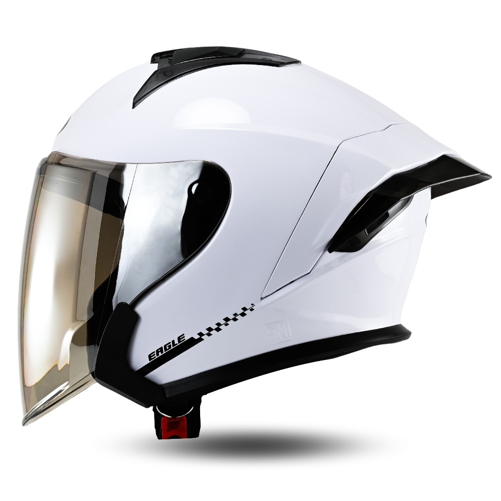 Jual R-SIX Helm Half Face Helem Motor SNI Series Warna Solid Premium ...