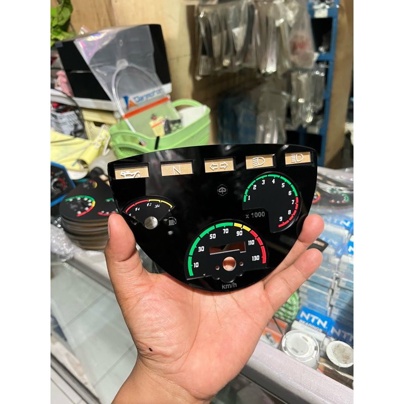 Jual layar mika speedometer vespa excel T5 model sip import bagus tebal ...