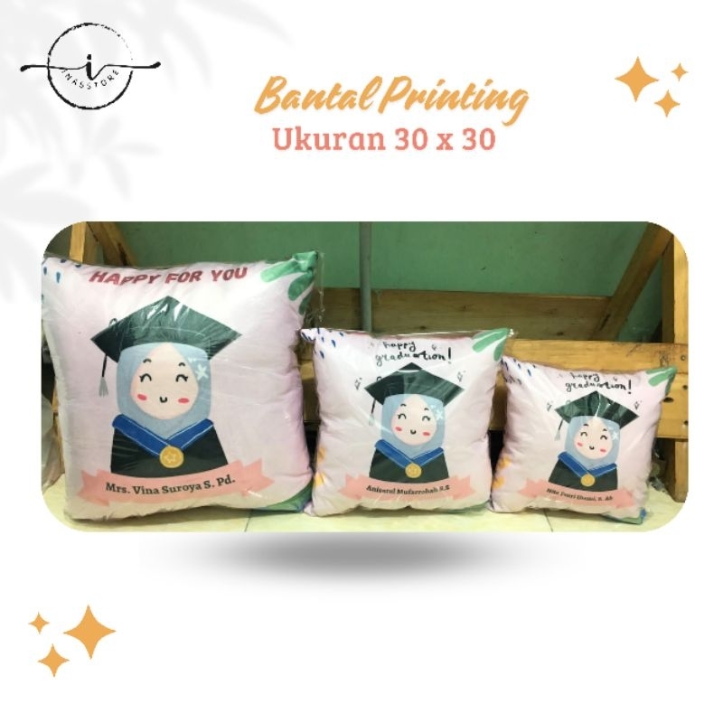 Jual BANTAL FOTO PRINTING 30x30 / BANTAL PRINTING / SOUVENIR BANTAL ...