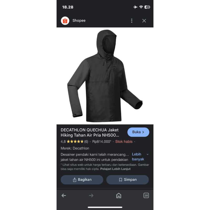 Jual decathlon quechua jacket outdoor | Shopee Indonesia