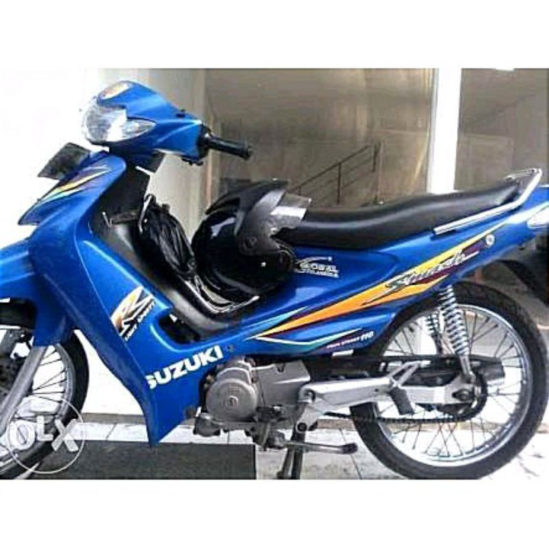Jual Stiker Striping Motor Suzuki Smash 110 R 2003 Biru Sticker Lis ...
