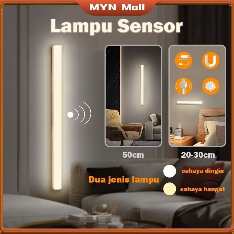 Jual Lampu Sensor Gerak Magnetic Motion Sensor Lampu Stick Panjang LED ...