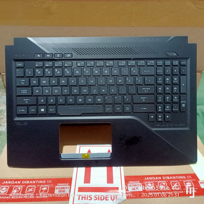 Jual NEW FRAME KEYBOARD LAPTOP GAMING ASUS ROG STRIX GL503 GL503G ...