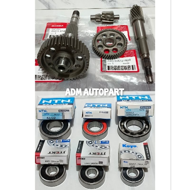 Jual GIGI RASIO SET 4PCH K1Z + 6PCH BEARING RASIO KOYO JAPAN - HONDA ...