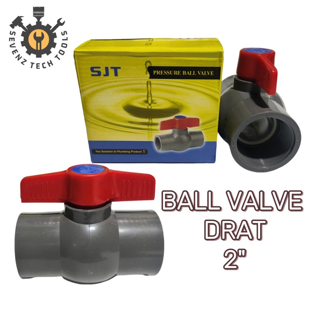 Jual BALL VALVE DRAT 2" SJT STOP KRAN PIPA PVC DRAT 2" TEBAL KRAN PVC DRAT DALAM | Shopee Indonesia