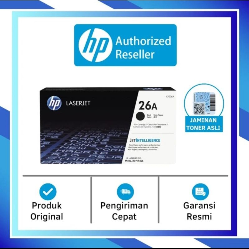 Jual Toner HP LaserJet 26a Black Original | Shopee Indonesia