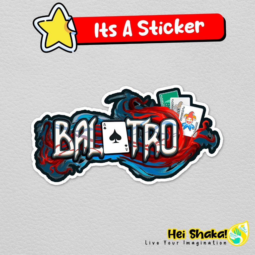 Jual Heishaka Stiker Balatro Logo Sticker Game Kartu Vinyl Anti Air ...