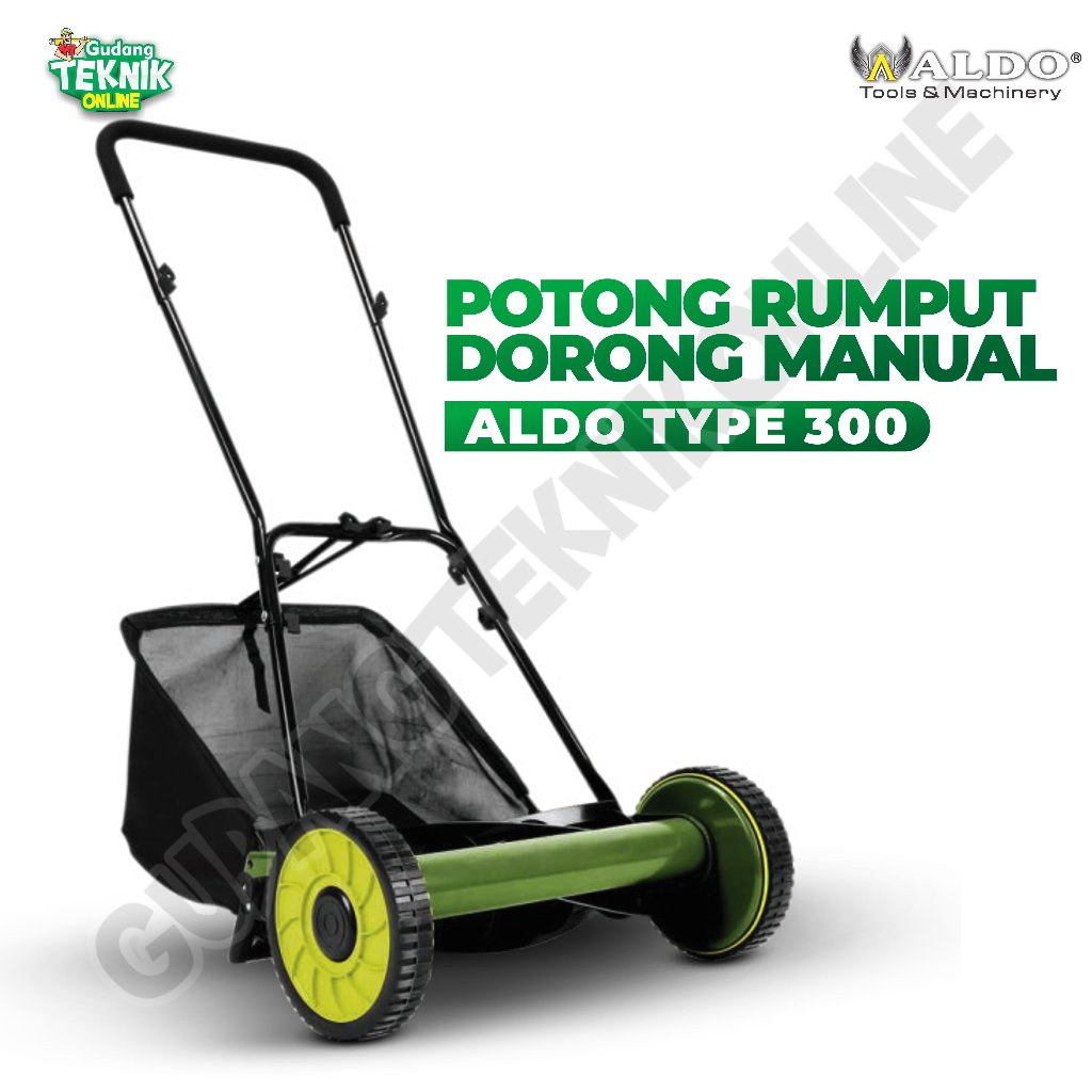 Jual Alat Potong Rumput Dorong Manual ALDO 300 / Potong Rumput Manual ...