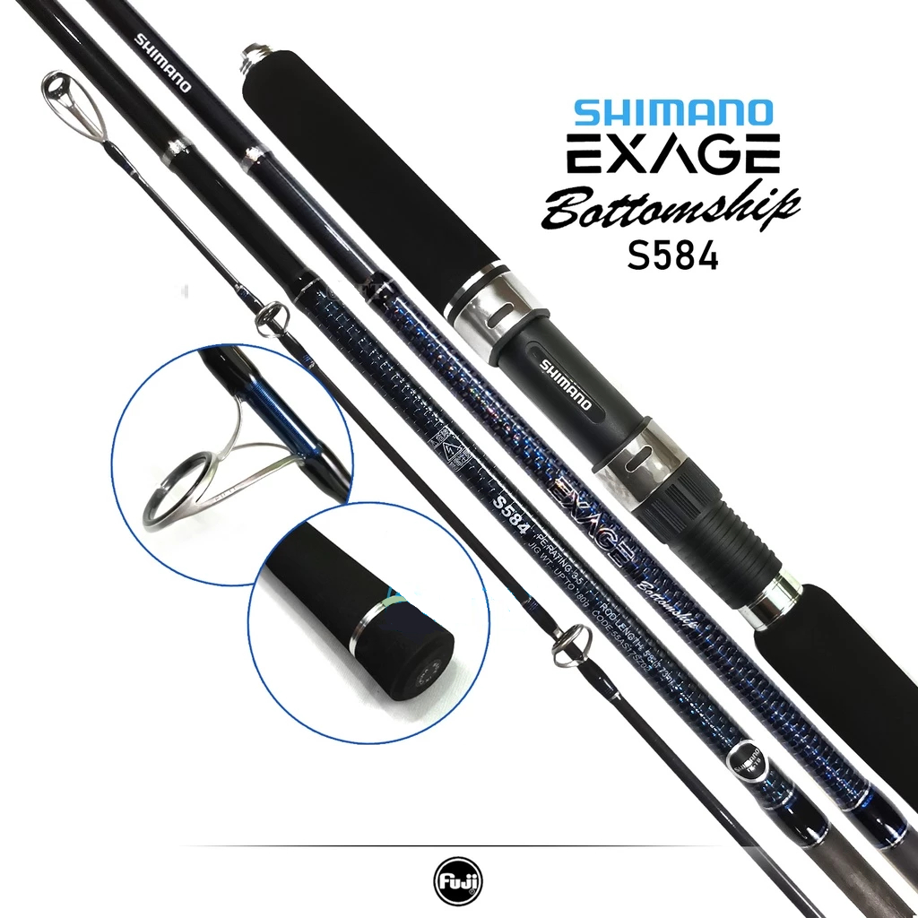 Jual Joran Pancing SHIMANO 2018 EXAGE BOTTOMSHIP FULL FUJI Joran ...