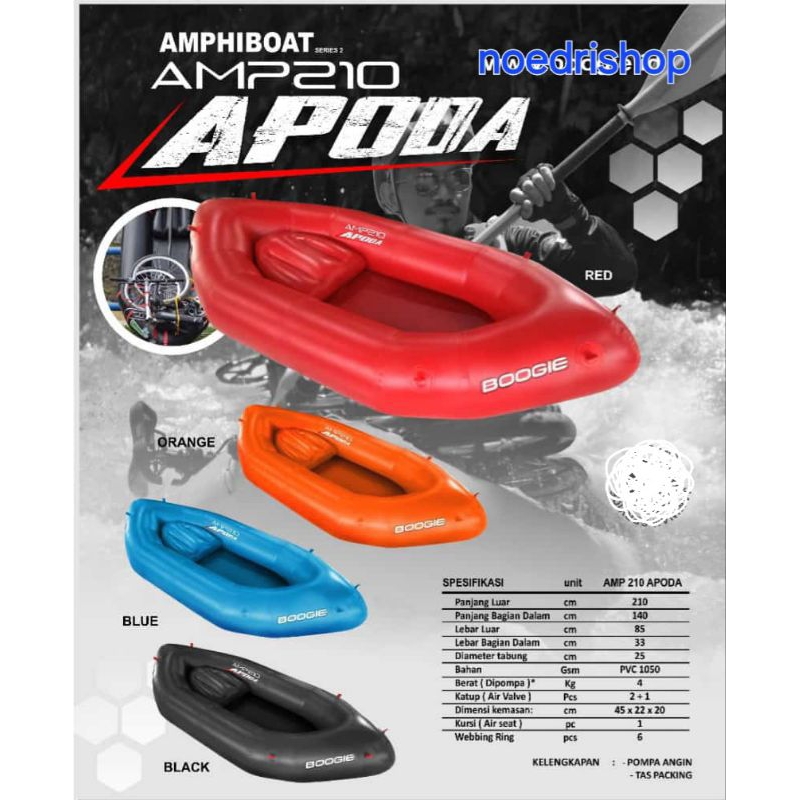 Jual Perahu APODA 215 BOOGIE perahu amphiboat rafting arung jeram ...