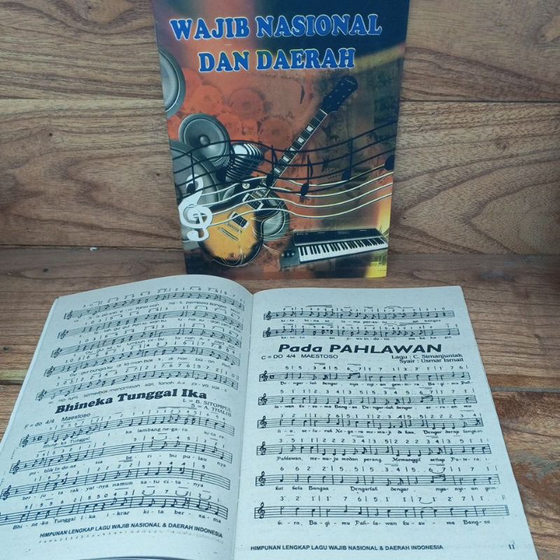 Jual BUKU KUMPULAN LAGU WAJIB NASIONAL DAN DAERAH | Shopee Indonesia