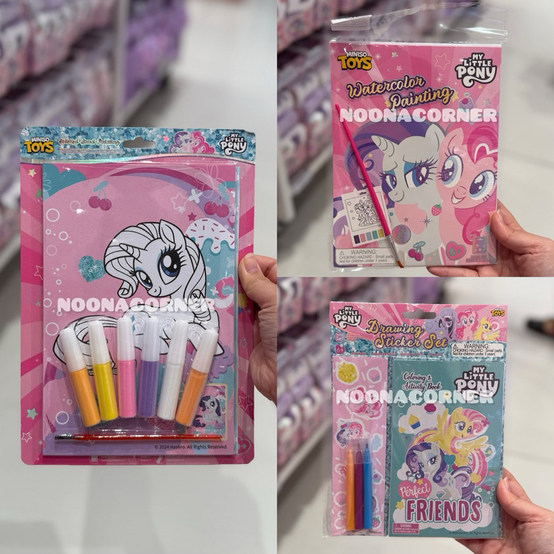 Jual Miniso x Little Pony ‼️ DIY Drawing / Watercolor Painting Set My ...