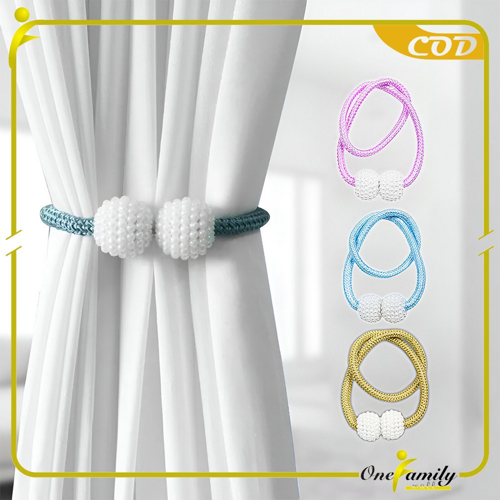Jual ONE-C1231 Tali Pengikat Gorden Mutiara Model Klip Pengait Hordeng ...
