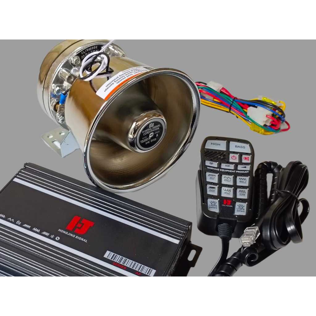 Jual paket siren 400watt modul 7600 dan toa chrome 300watt Hongjing ...