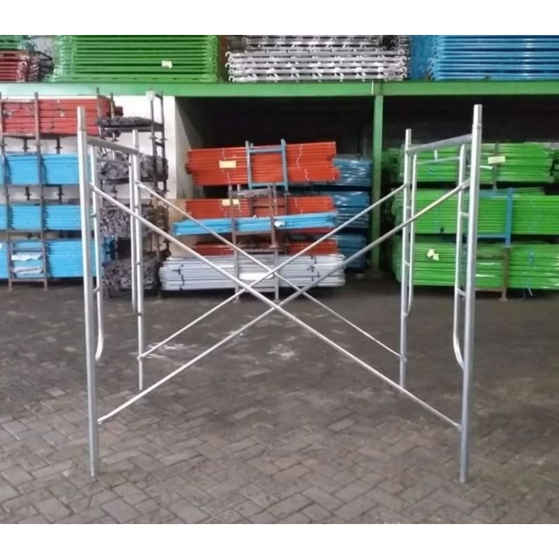 Jual SET SCAFFOLDING GALVANIS TINGGI 170 / 1 SET STEGER 170 BAHAN PIPA ...