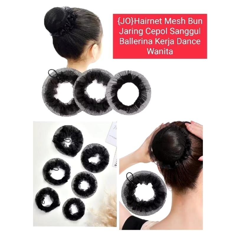 Jual {M.O}Hairnet Karet Renda Serut Mesh Bun Jaring Cepol Sanggul Anak ...