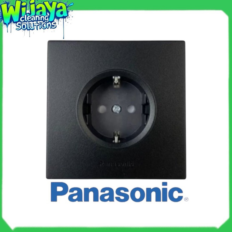 Jual Panasonic Style E Black Stop Kontak WESJP1121B | Shopee Indonesia