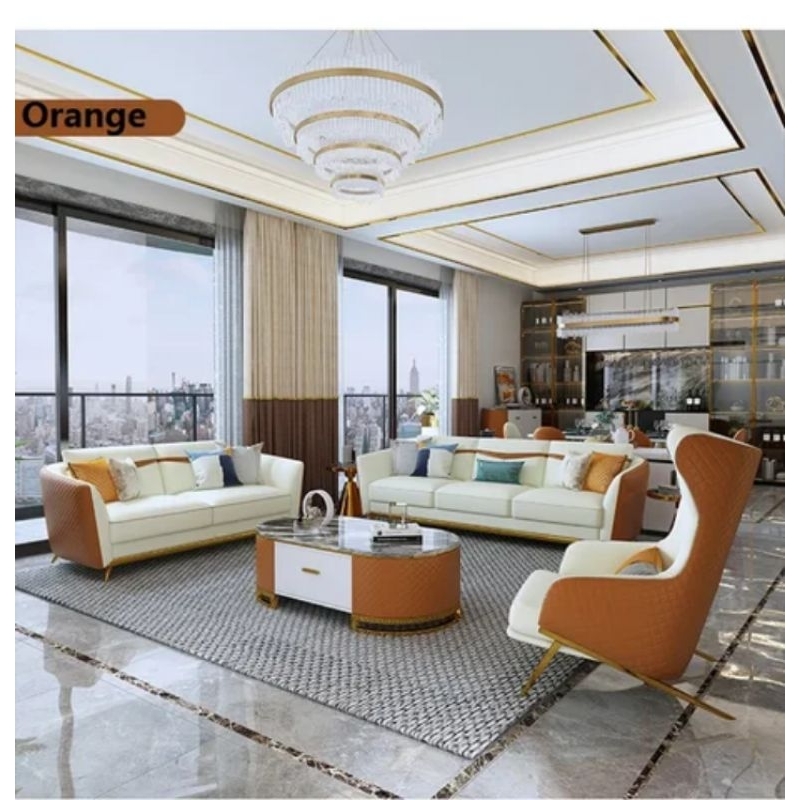 Jual sofa mewah terbaru set 32 dengan satu kursi santai cantik dan ...