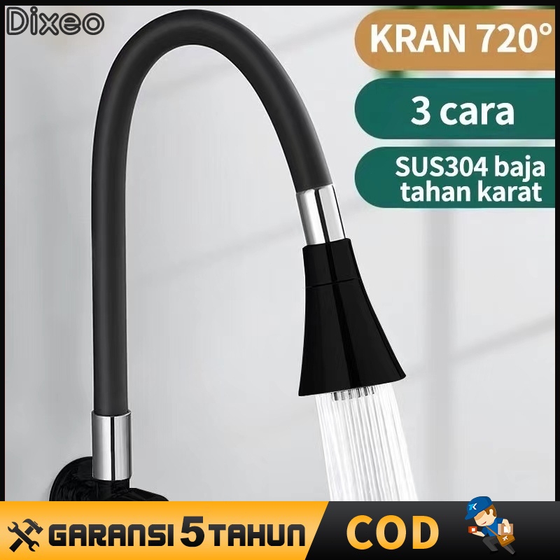 Jual SUS 304 Kran Angsa Fleksibel Kran Cuci Piring Hitam Kran Cuci ...