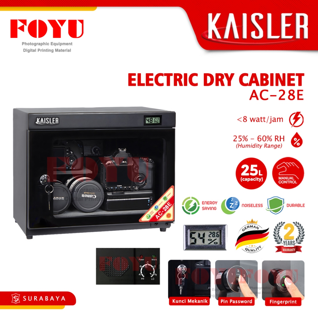 Jual Kaisler AC-28E Dry Box Cabinet Lemari Kering Simpan Kamera Camera ...