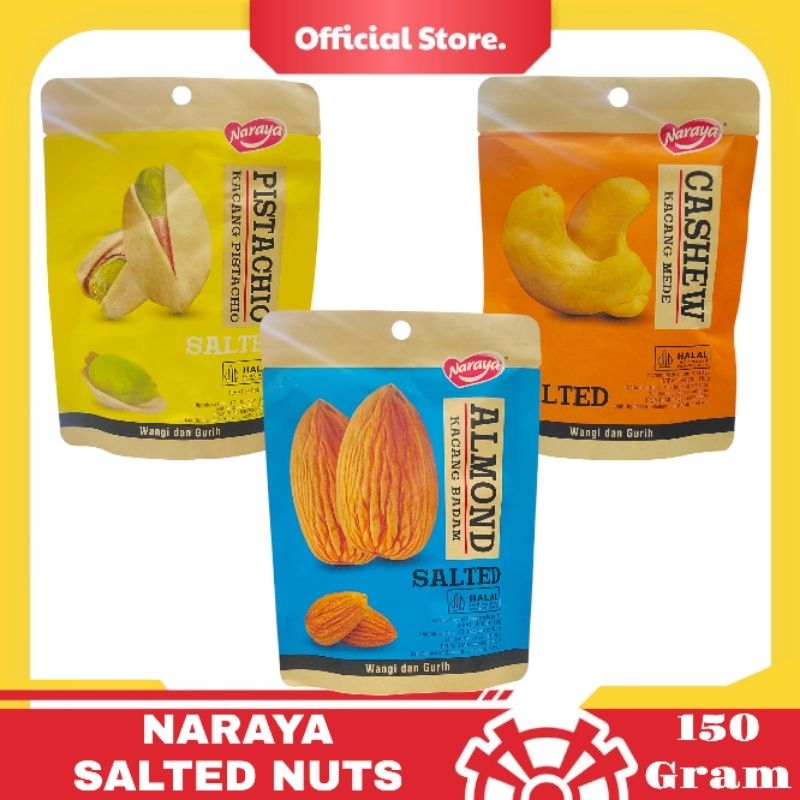 Jual Naraya Salted Nuts Halal 150 Gram | Shopee Indonesia