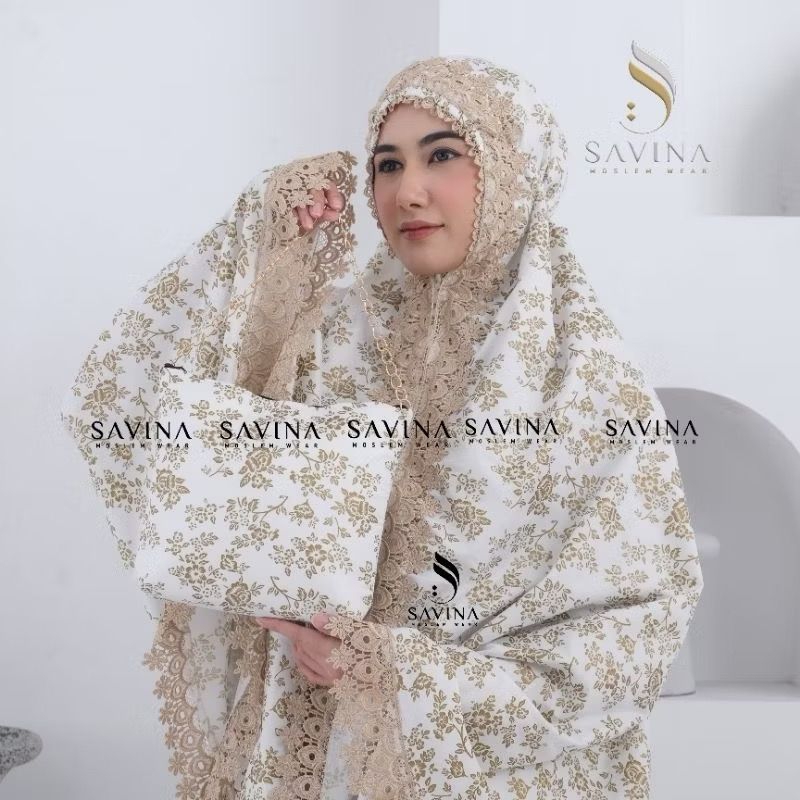 Jual Mukena Savina || Bahan Tidak Mudah Panas & Halus ( Menggunakan ...