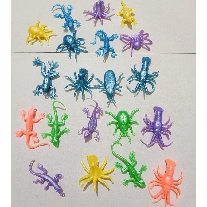 Jual mainan serangga karet warna isi 20 pcs | Shopee Indonesia