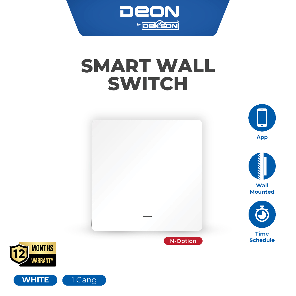 Jual DEON Smart Wall Saklar Dinding Pintar Smart Wall Switch Gang N ...