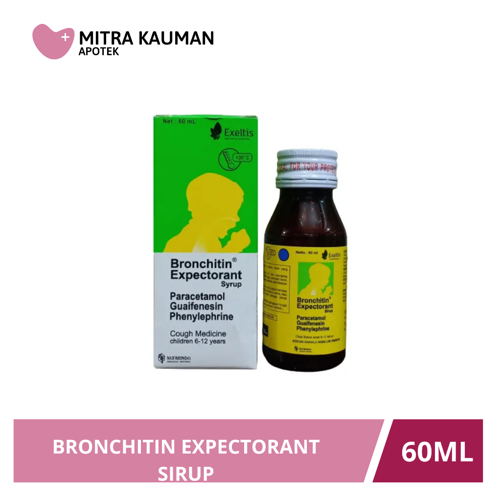 Jual Bronchitin Expectorant Sirup 60 ml - Sirup Untuk Demam , Batuk Dan ...