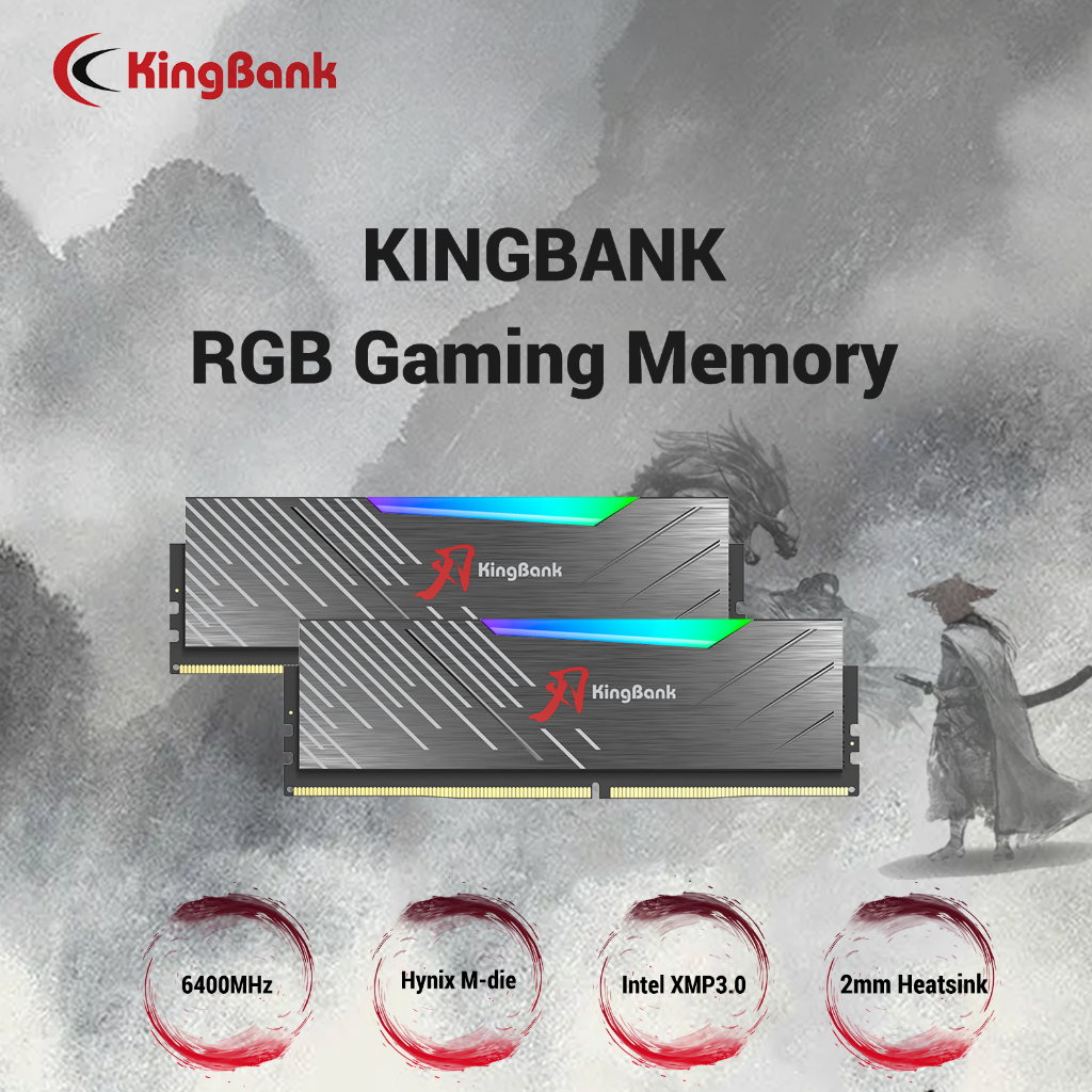 Jual KINGBANK SOARBLADE BLACK DDR5 PC5-48000 6000MHz 32GB ( 2x16GB ) K5.01.FLM5ED9402 | Shopee ...