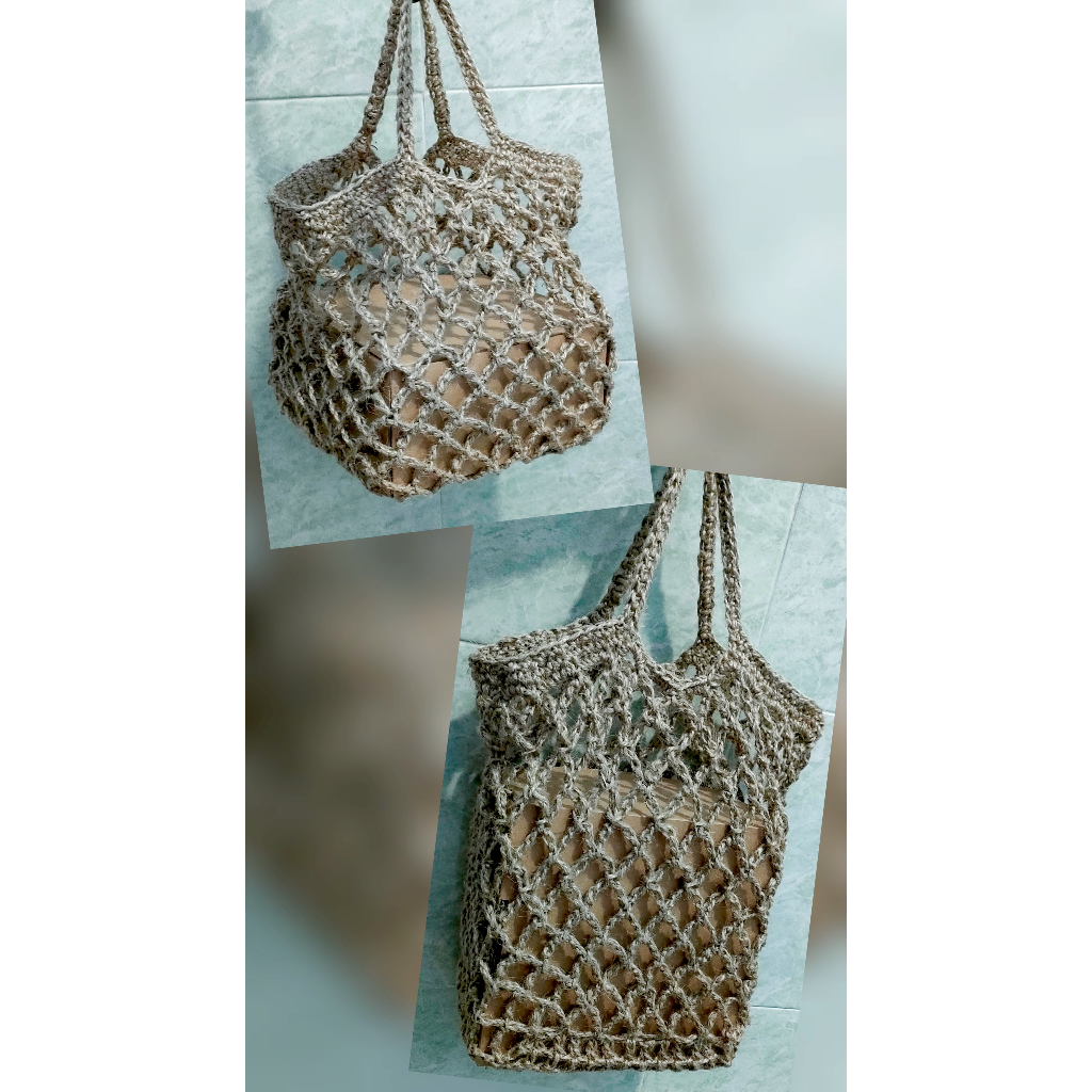 Jual Handmade - Tas tangan rajut untuk hampers ukuran alas 20cm x 20cm ...