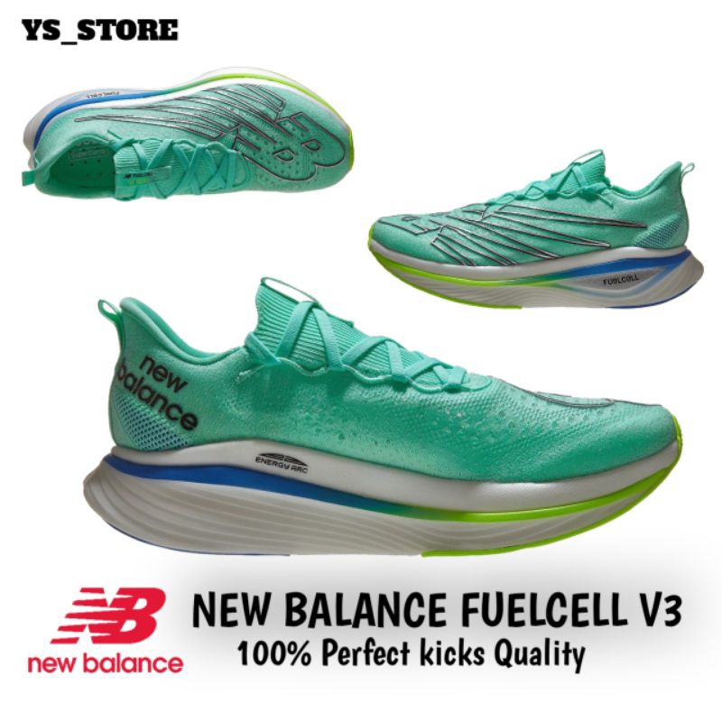 Jual Sepatu Running New Balance Fuelcell V3 Blue Running Shoes Perfect ...