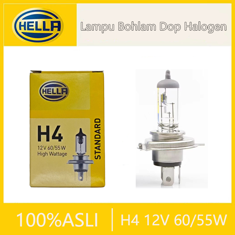 Jual HELLA BOHLAM LAMPU HALOGEN H4 12V60/55W ORIGINAL | Shopee Indonesia