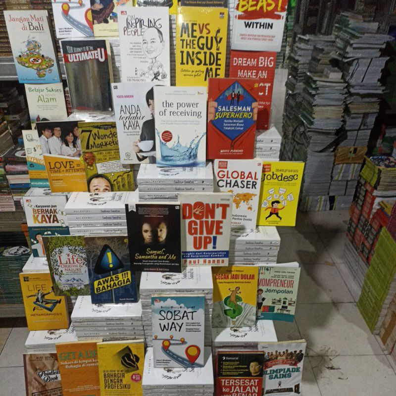 Jual OBRAL BUKU MOTIVASI / PENGEMBANGAN DIRI / 6 rb an / RANDOM JUDUL ACAK | Shopee Indonesia