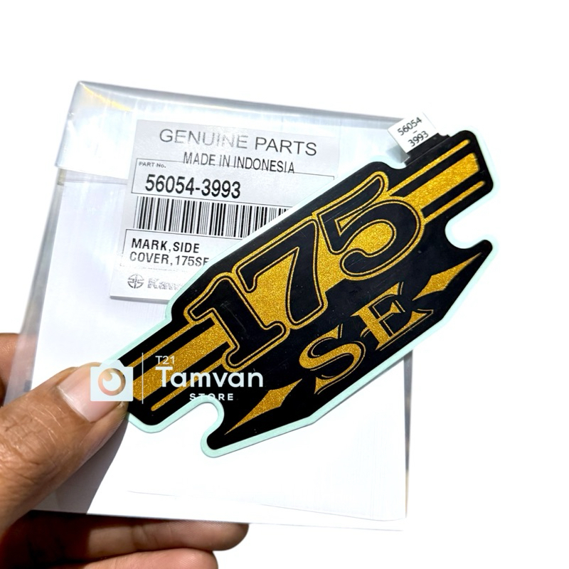 Jual STICKER EMBLEM LOGO W175 SE W175 SPECIAL EDITION BLACK GOLD ...