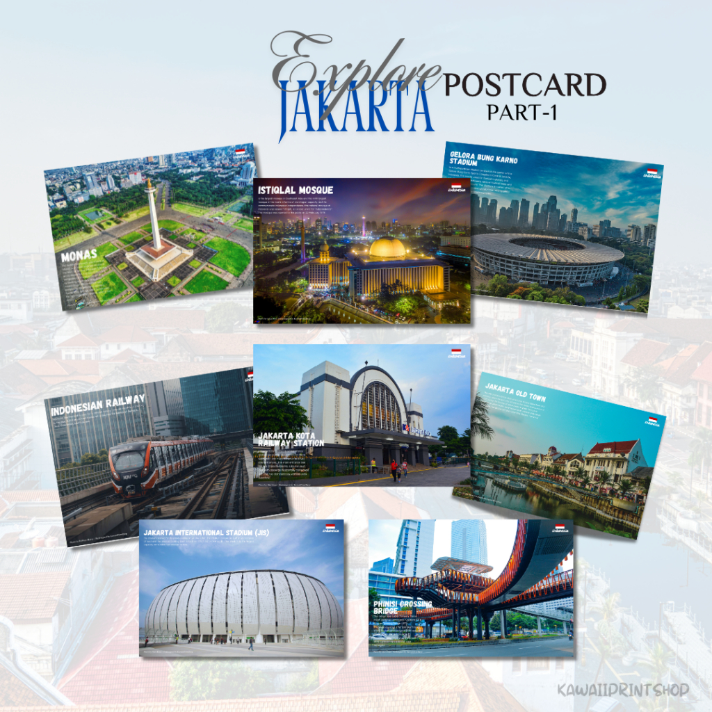 Jual Kartu Pos Landmark Jakarta | Jakarta Postcard Postcrossing ...