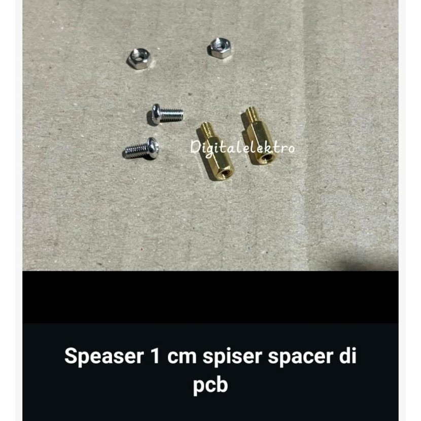 Jual Speaser 1 cm di pcb / spicer 1cm di pcb PER 1 SET BAUT DAN MUR ...