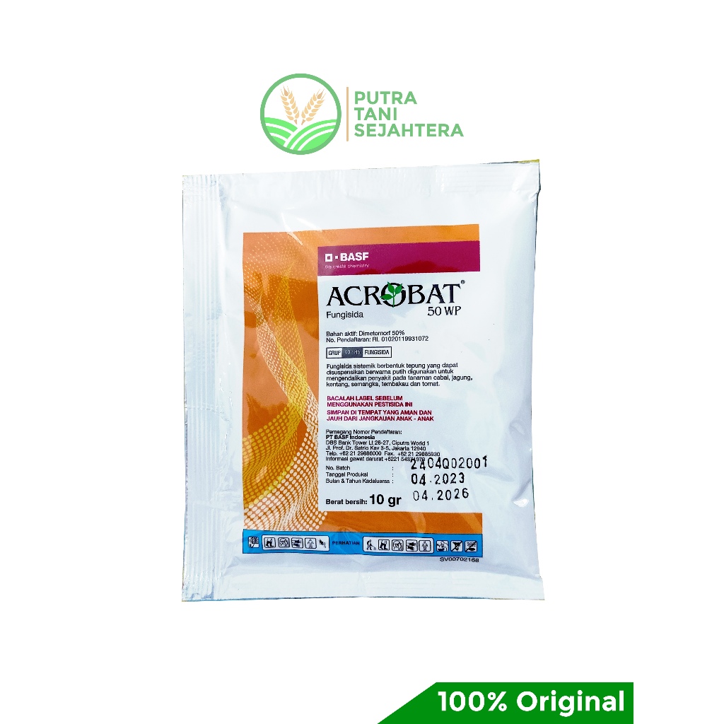 Jual Fungisida Acrobat 50WP 10gr pengendali busuk daun | Shopee Indonesia