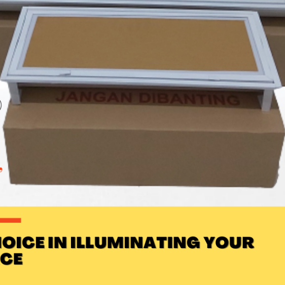 Jual Kap Lampu TKI Acrylic Akirilik 2x18 = 2x8 Watt LED ( Kosong ...