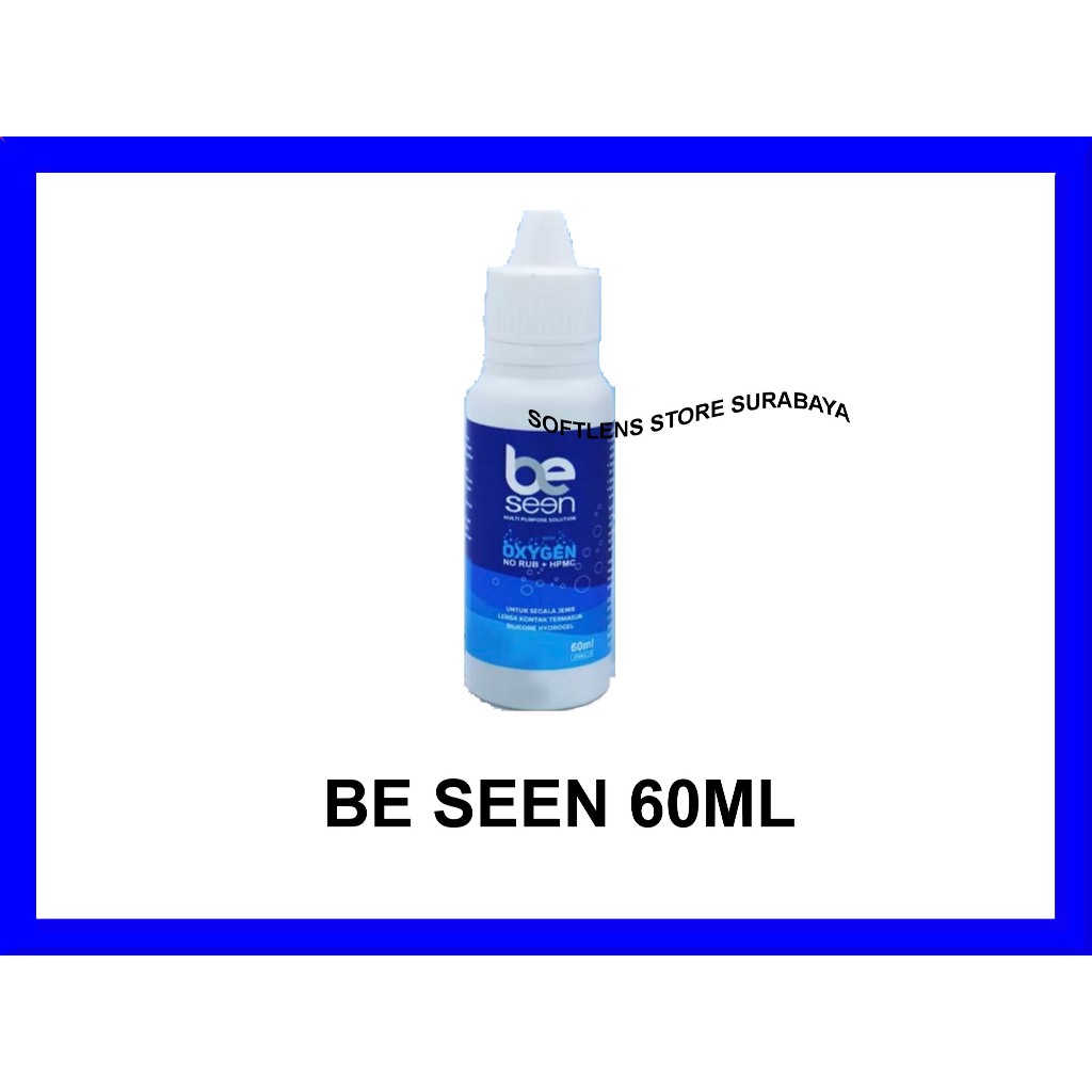 Jual (BISA COD) Air Softlens OMEGA BE SEEN OXYGEN 60ml Cairan Softlens ...