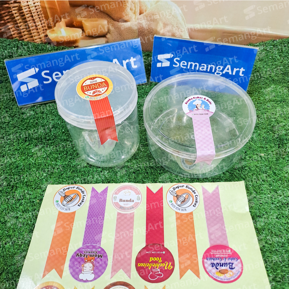 Jual Stiker label toples kue lebaran nastar custom | Shopee Indonesia