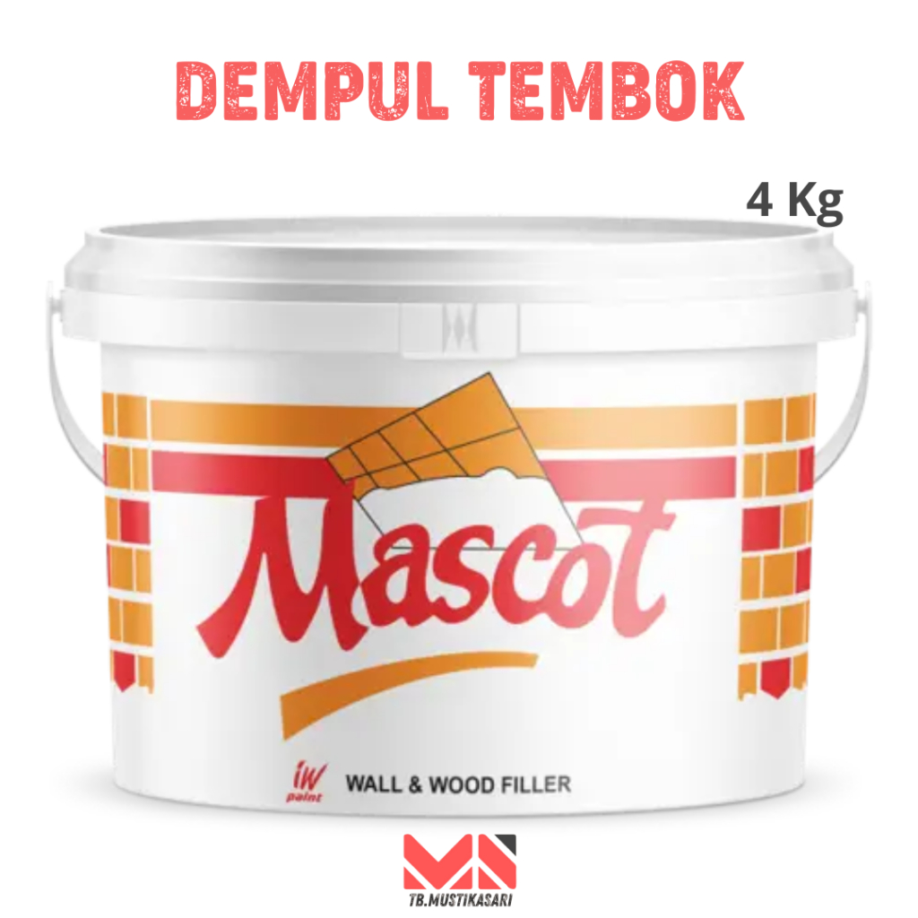 Jual Dempul Tembok Wall Filler Mascot 4Kg IW Paint | Shopee Indonesia